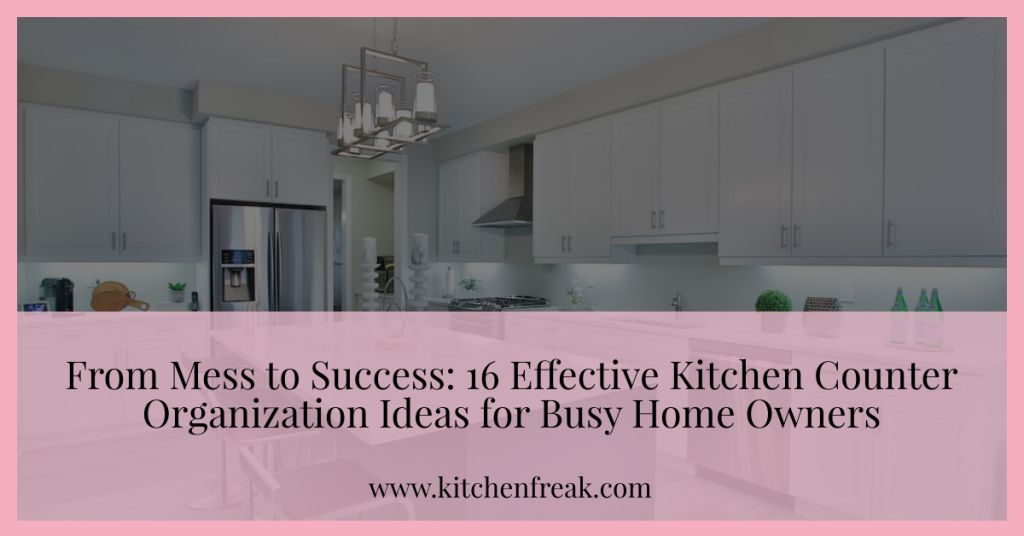 From Mess to Success: 16 Effective Kitchen Counter Organization Ideas ...