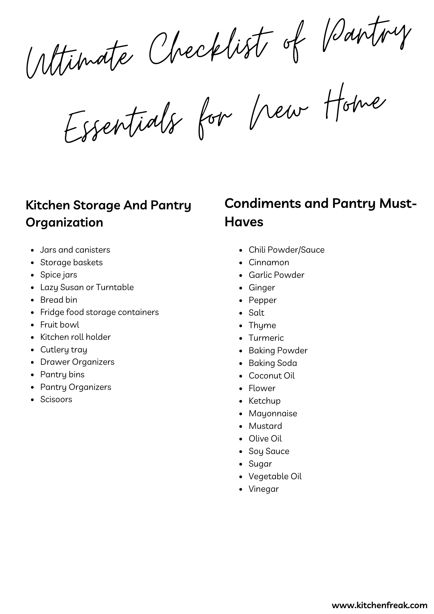 Ultimate List of Kitchen Essentials for New Home - Get Started Today ...